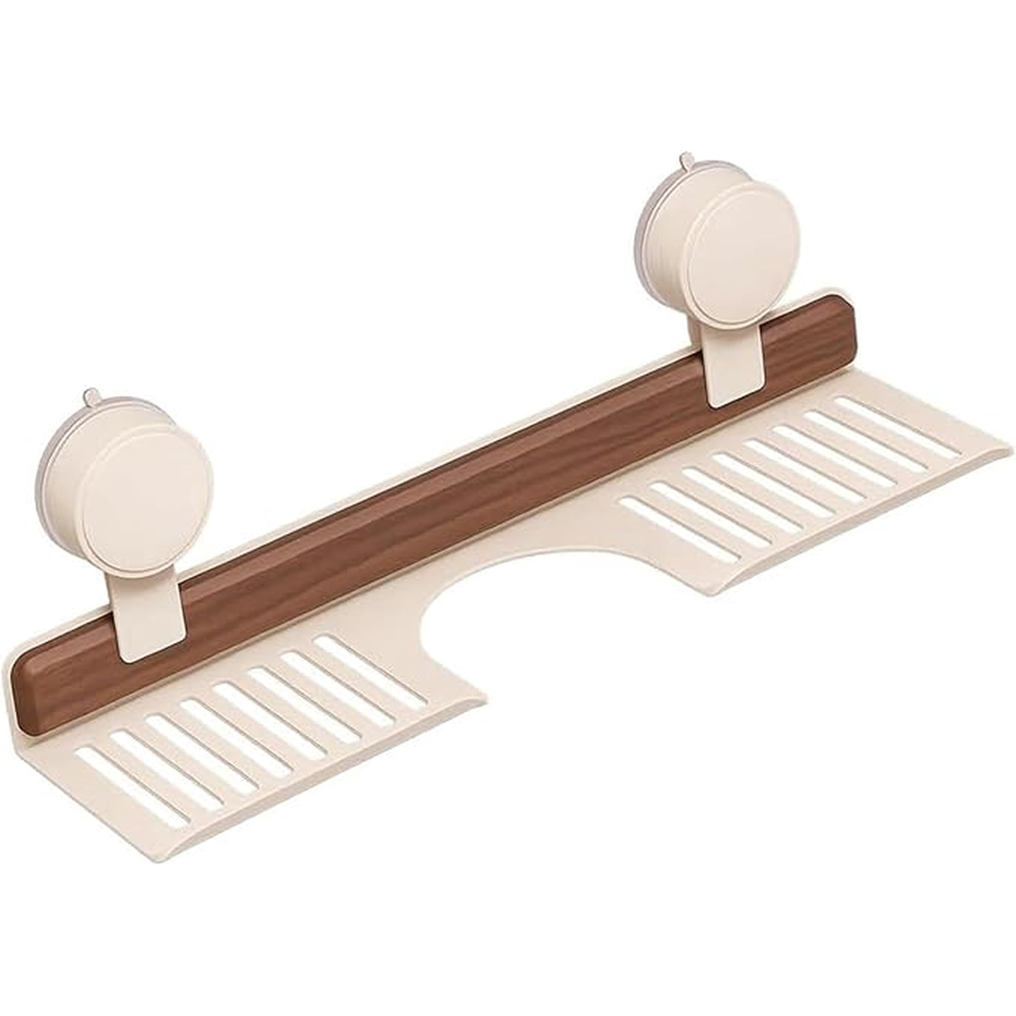 Click here for Ershilou Walnut Suction Cup Bathroom Shelf above S... prices