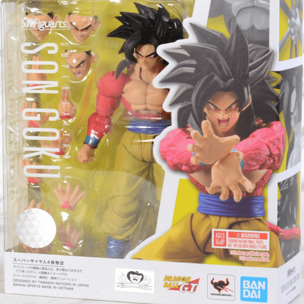 Bandai Original SHF Dragon Ball GT Super Four Goku Saiyan Joints Are ...