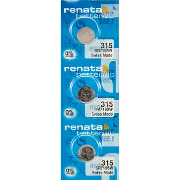 3 x Renata 315 Watch Batteries, SR716SW Battery - Walmart.ca