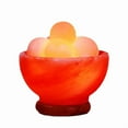 Himalayan Fire Bowl Salt Lamp With Salt Chrystal Balls - Walmart.com