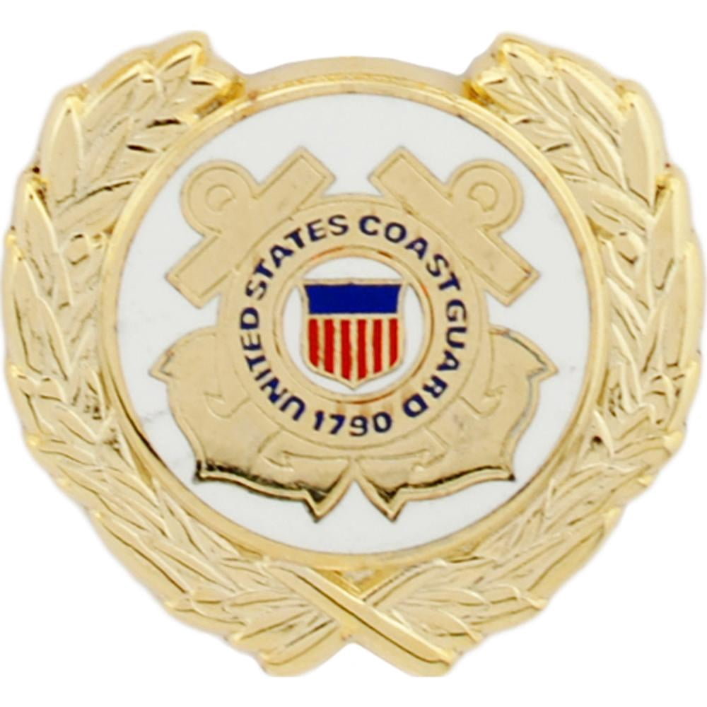 U.S. Coast Guard Logo Wreath Pin 1" - Walmart.com