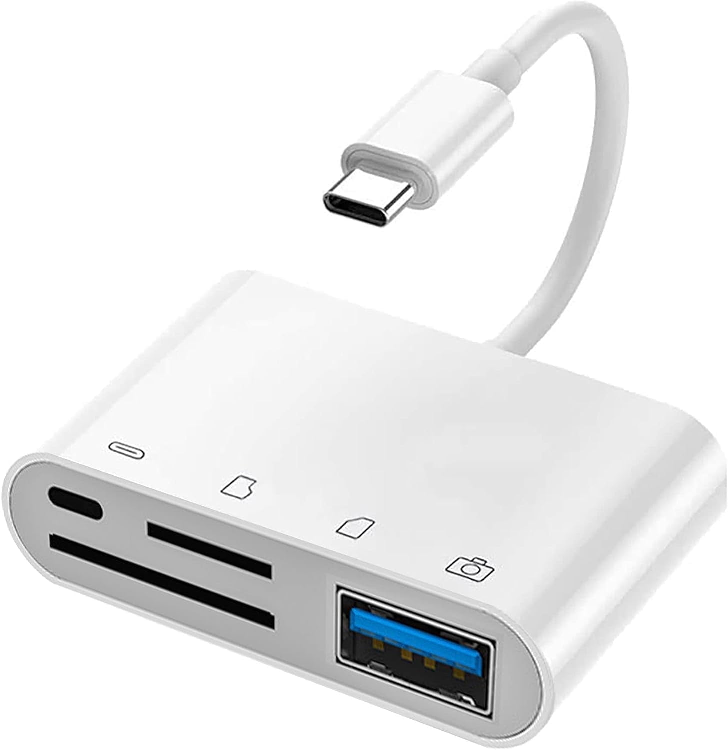 Innotech Lector de Tarjetas SD USB C 4 en 1 Con Puerto de Carga ...