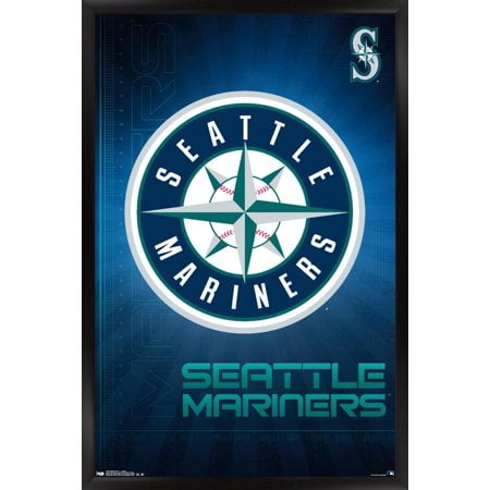 Seattle Mariners 24.25'' x 35.75'' Framed Logo Pos | Walmart Canada