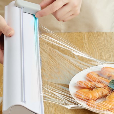 Magnetic Cling Wrap Cutter, Kitchen Supplies Pe Wrap Divider Hidden ...