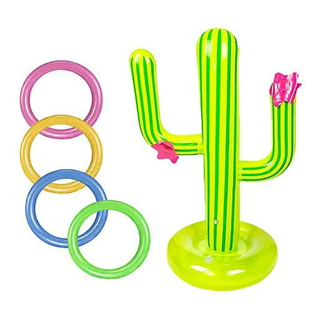 PVC Inflatable Cactus Floating Ring Swimming Party Throwing Circle Game ...
