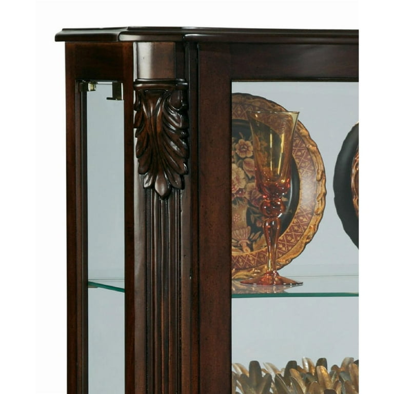 Cherry Curio Console Cabinet | Cabinets Matttroy