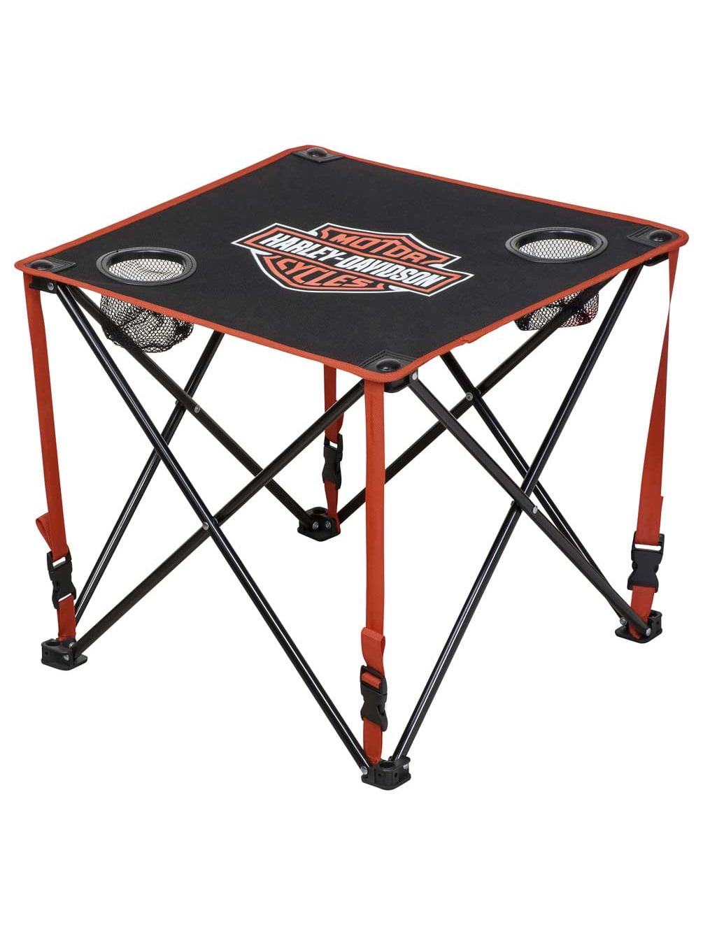 Harley-Davidson Bar & Shield Folding Table, Folds For Easy Transport ...