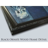 The Body of the Dead Christ in the Tomb 24x11 Black Ornate Wood Framed ...