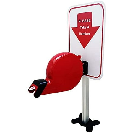 Take A Number System Ticket Dispenser with Counter Stand and 1 Roll ...