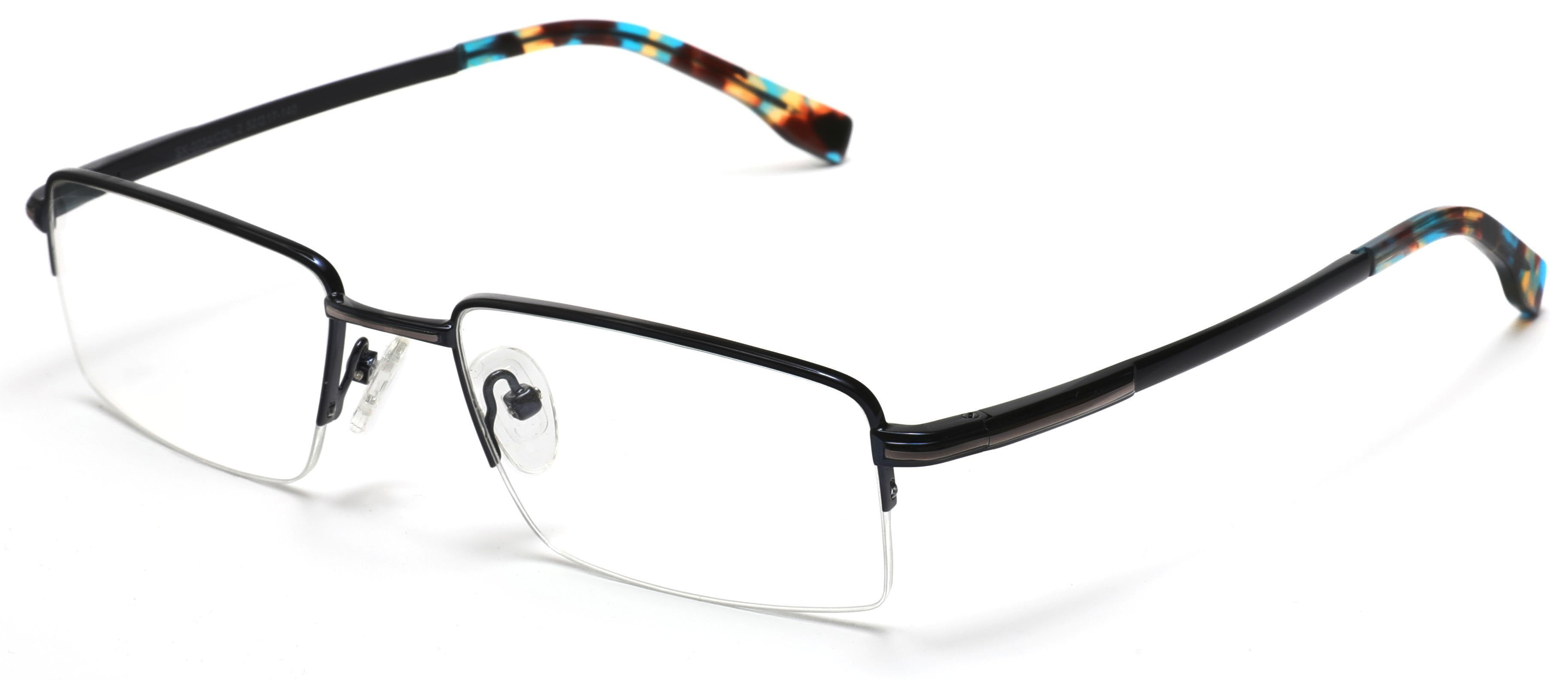 Tango Optics Metal Rectangle Optical Eyeglasses Frame Luxe Reading ...