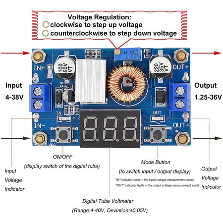 Voltage Converter Simple Step-down Module Durable High Power Reliable ...