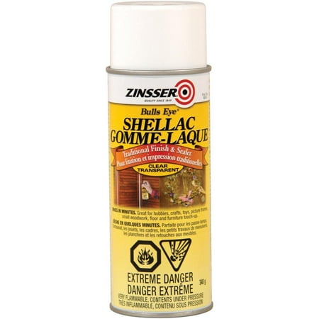 Bulls Eye Shellac Traditional Finish and Sealer Spray - Clear, 340 g ...