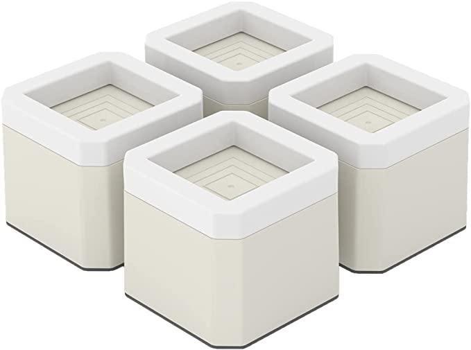 DEWEL Furniture Risers Bed Riser Shock-Absorbing Strong Load-Bearing ...