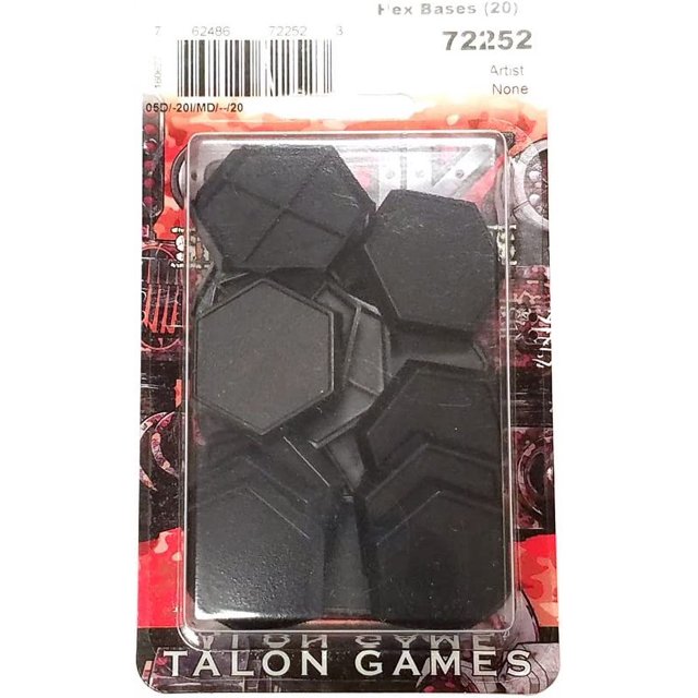 Reaper Miniatures 1" CAV Hex Gaming Base (20 Pcs) #72252 for Reaper ...