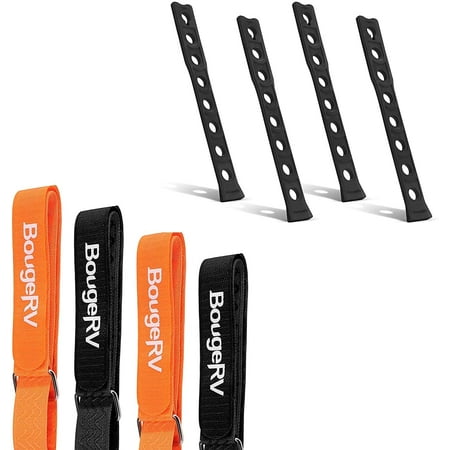 4 PCs 30'' Bike Rack Straps Bicycle Wheel Stabilizer (Orange & Black ...