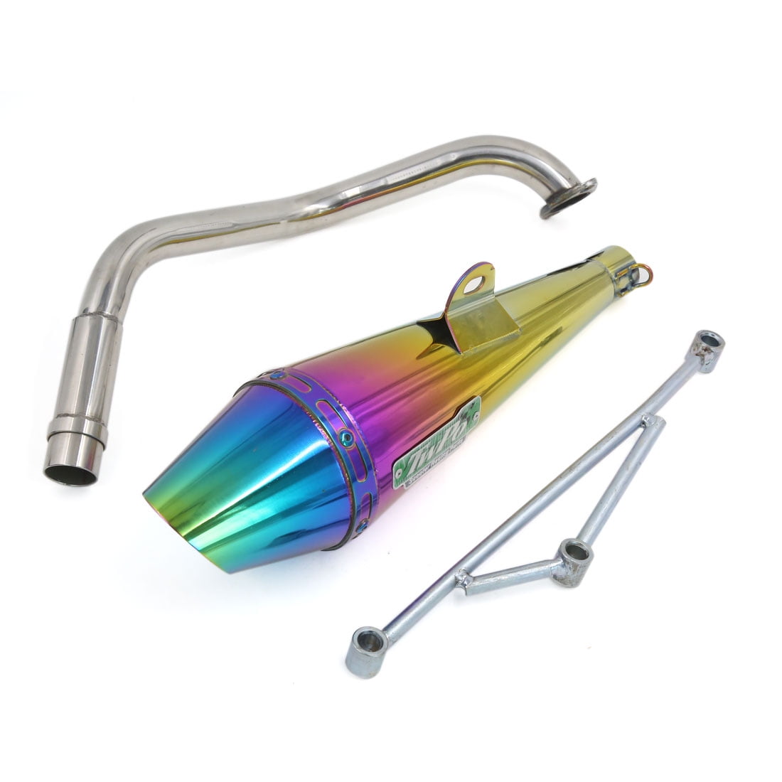 Package Content: 1 x Motorcycle Exhaust Pipe; Color: Colorful Dimension ...