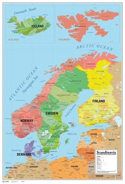 Scandinavia Map Printable