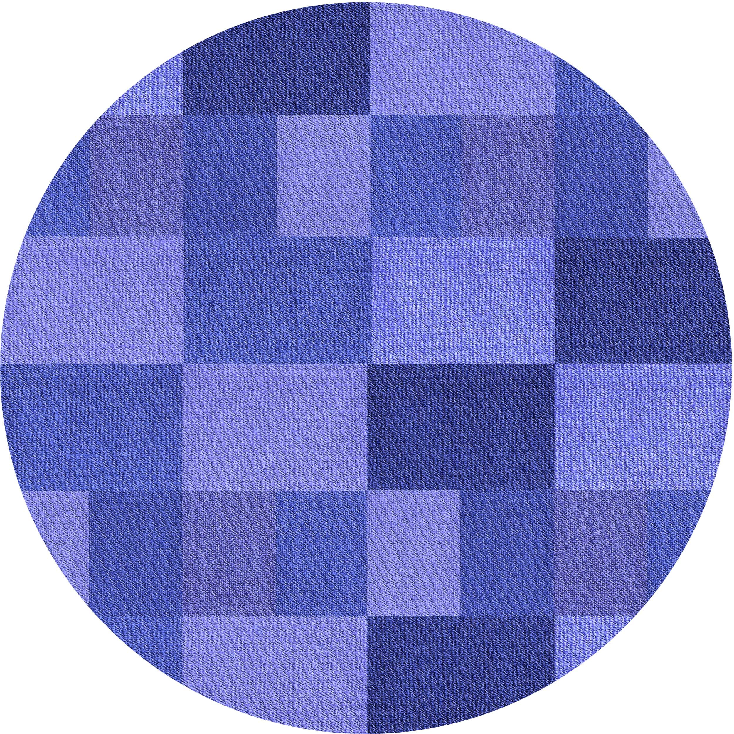 Ahgly Company Indoor Round Patterned Light Slate Blue Area Rugs, 5 ...