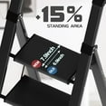 4 Step Ladder,Liahtweight Aluminum Laddewith Handgrip, Portable Folding ...