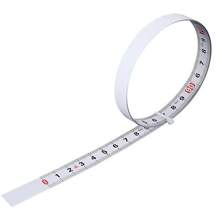 4m/157.2inch Stainless Steel Ruler Sticky Scale Flat Ruler Portable ...