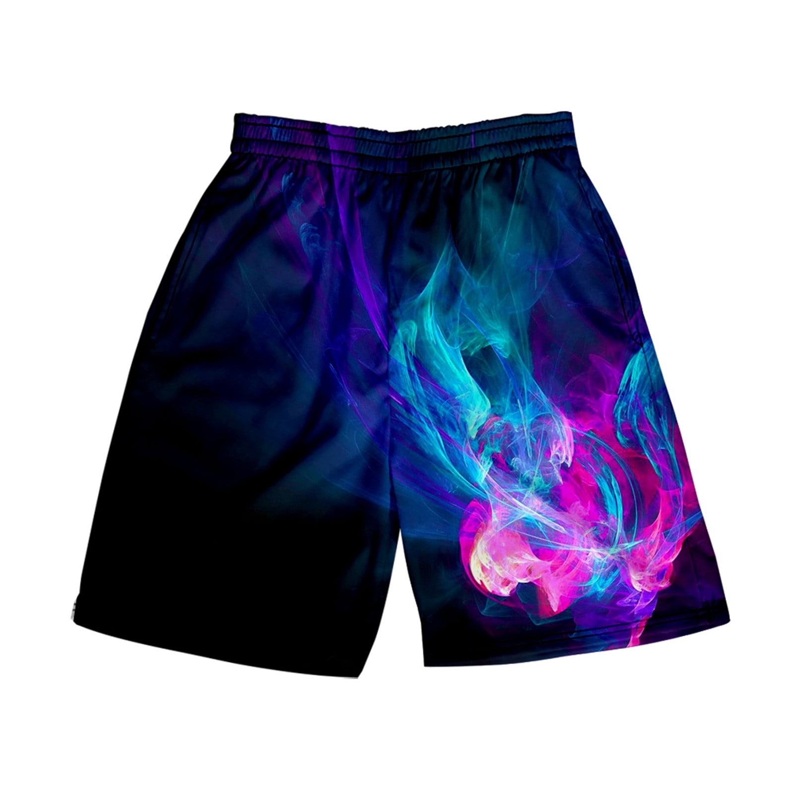 Mens Fashion 3D Print Athletic Shorts Lightweight Drawstring Sport ...