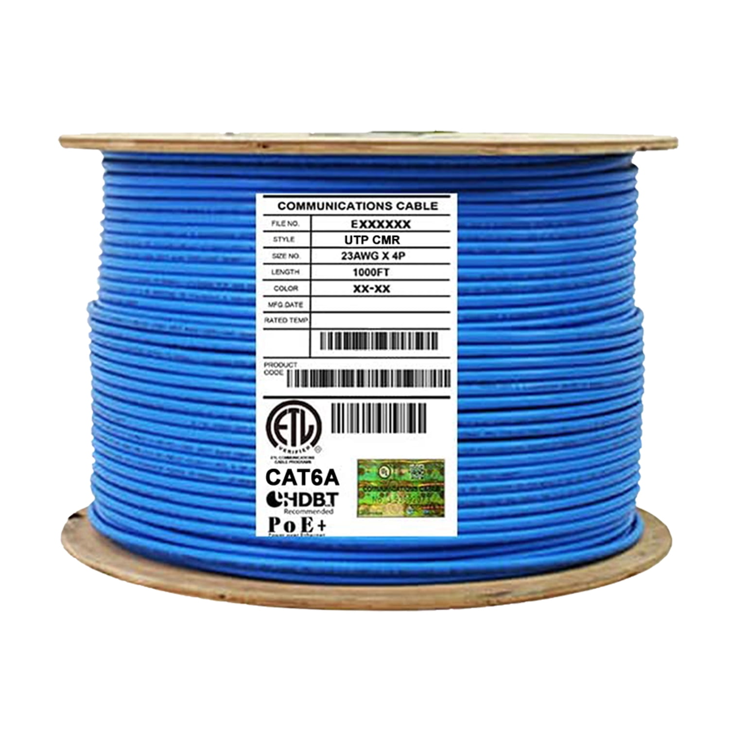 Infinity Cable CAT6A 650MHz CMR/Riser Solid Unshielded 100% Pure Copper ...