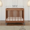 Foundations Boutique Compact Folding Mini Crib, Cherry - Walmart.com