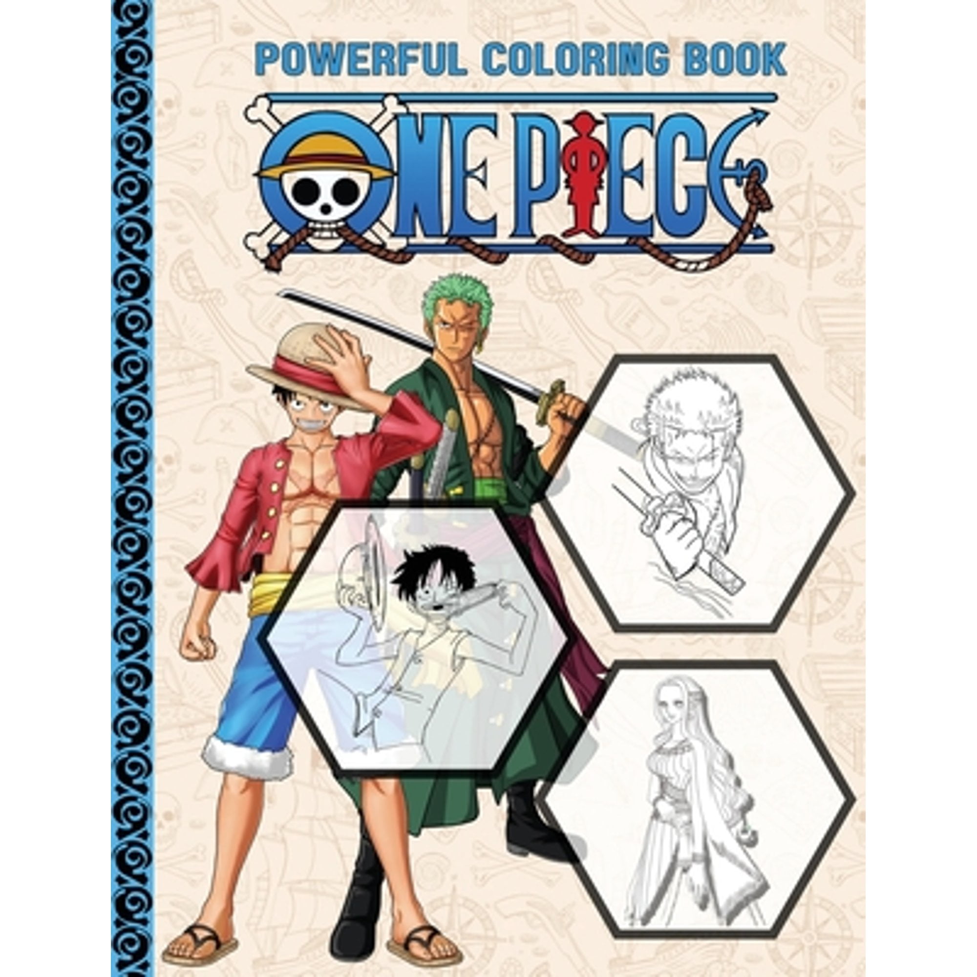 Pre-Owned One Piece Coloring Book: 46 Powerful Characters, Amazing Fun ...