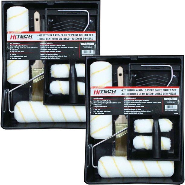 Hi Tech Pt03939 9-Piece Paint Tray Kit with Deep Well, 2 pack - Walmart.com