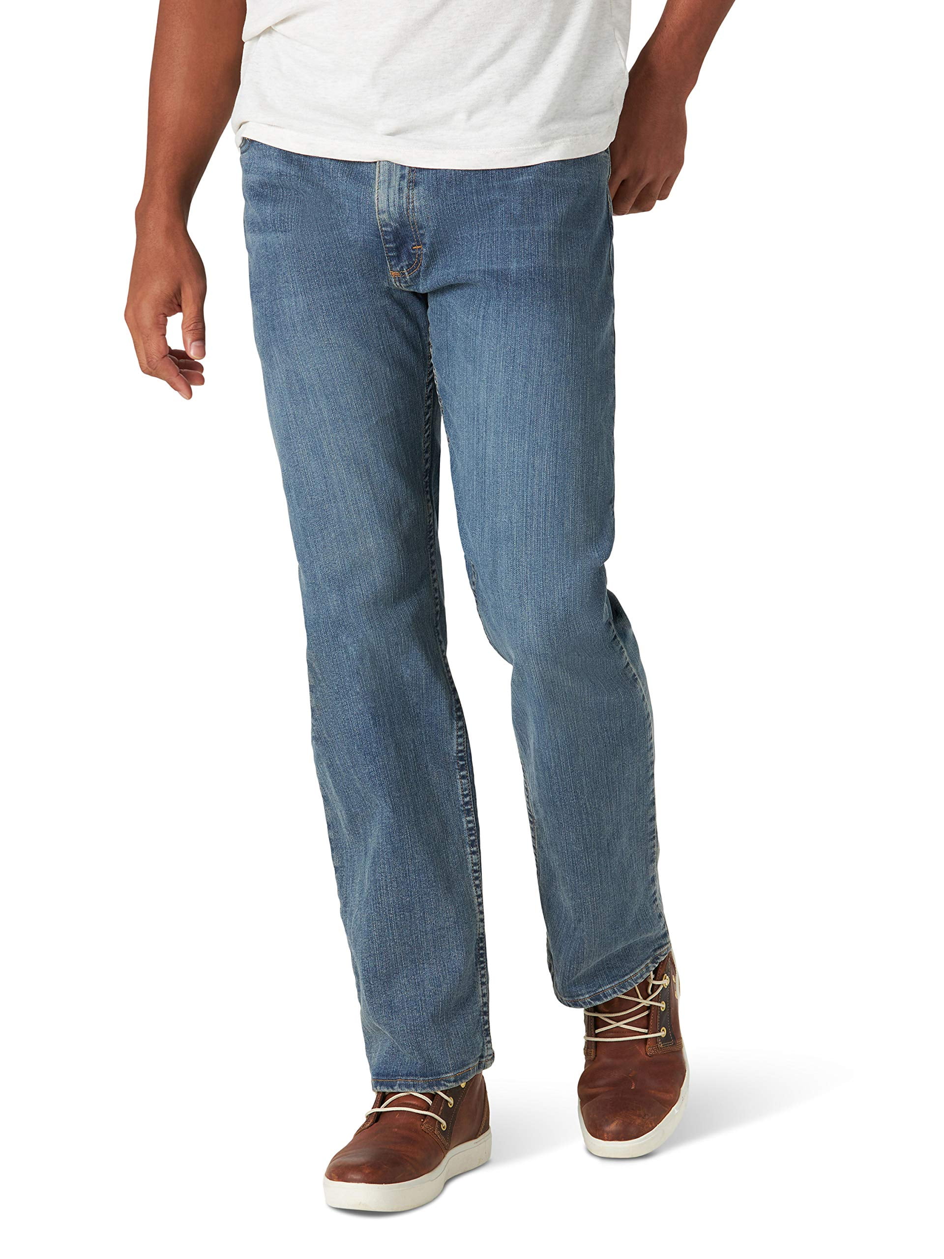 Wrangler Authentics Men's Regular Fit Comfort Flex Waist Jean, Slate ...