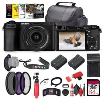Sony Alpha a6300 Mirrorless Camera +16-50mm Lens Black ILCE6300L/B ...