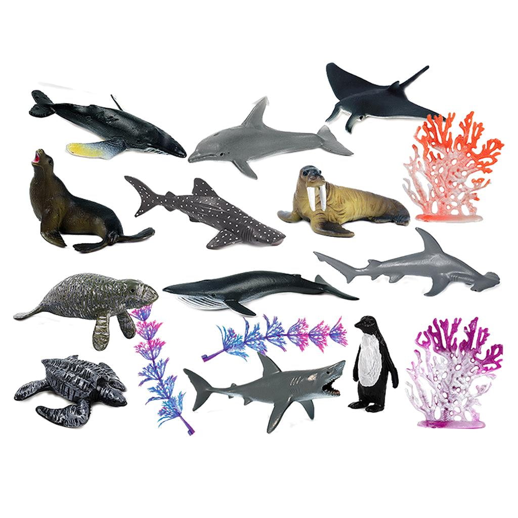 Animal Figurines Toys Animals/Marine Animals Figurine for Kids Children ...