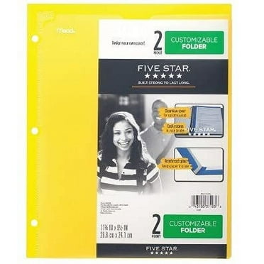 Five Star 2-Pocket Stay-Put Plastic Folder, Cobalt Blue (37447 ...