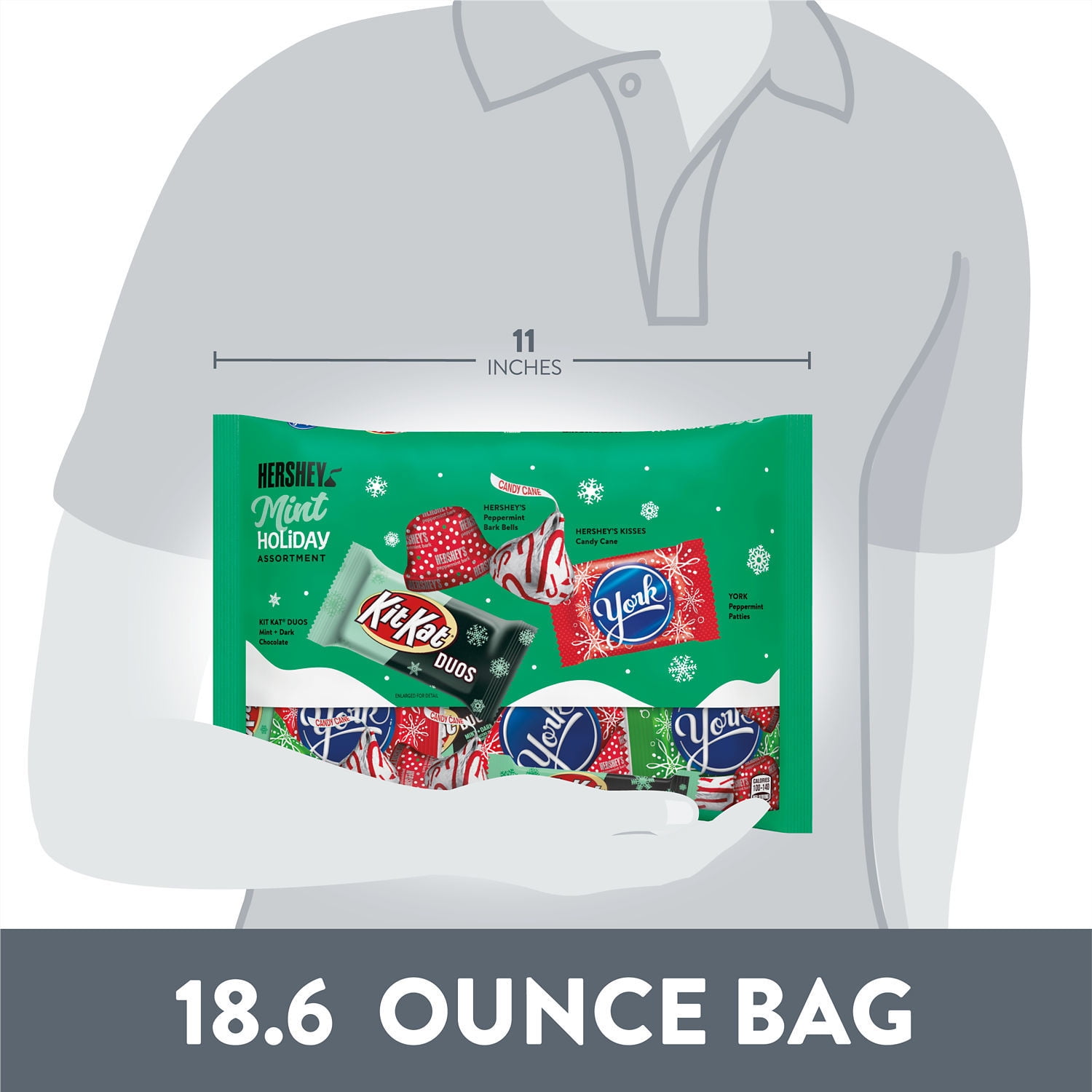 Buy KIT KAT®, HERSHEY'S and YORK, Mint Assortment Candy, Christmas, 18. ...