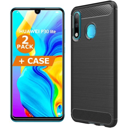 Screen Protector for Huawei P30 Lite [2 Pack] and Phone Case by BRCS ...