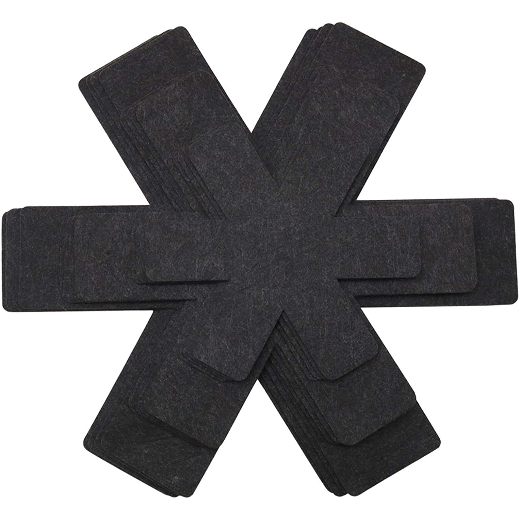 Chlua Pot Pan Protectors  Set Of 12 And 3 Different Size  Red Pans Dividers Pad/Cookware Protectors Set/Pan Separators Protectors For Protecting And S