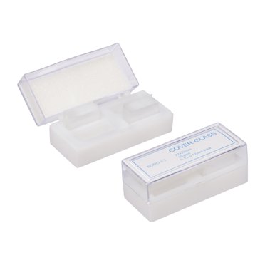 AmScope 72 Pre-Cleaned Blank Microscope Slides and 100 22x22mm Square ...