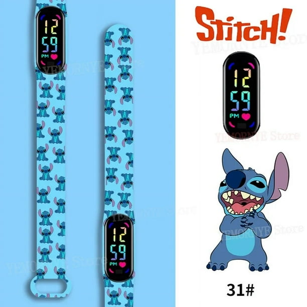 Disney Stitch Digital Kids' Watches Anime Figures LED Touch Luminous ...