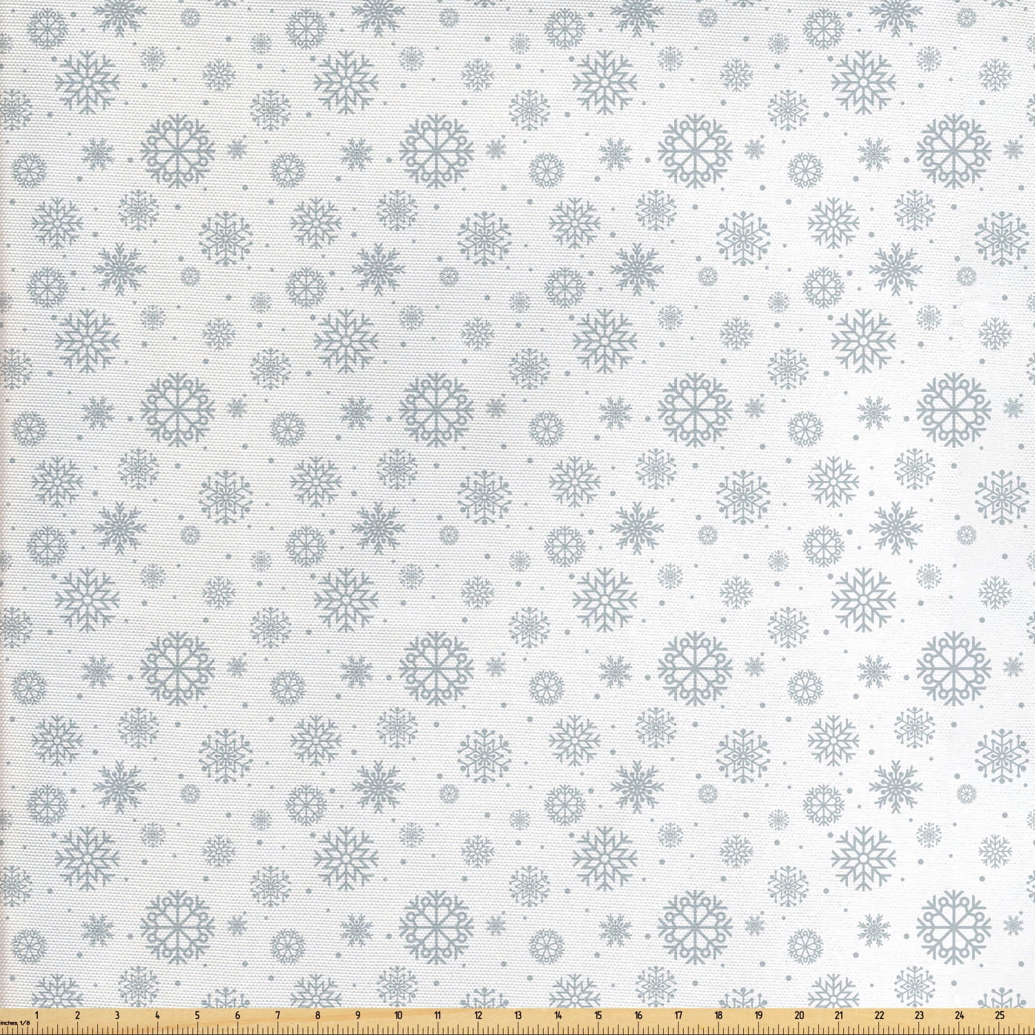 Winter Sofa Upholstery Fabric by the Yard, Pattern Ornate Snowflake ...