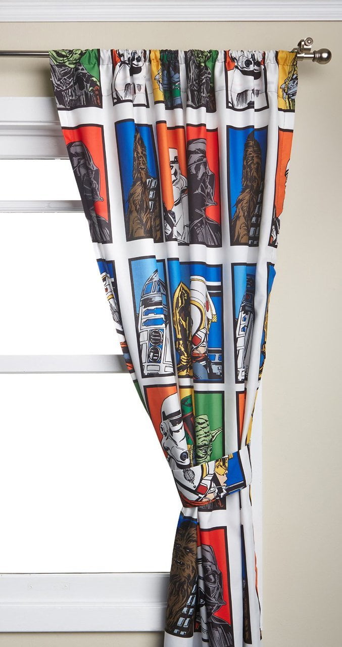 Lucas Film Star Wars Drapes, 42"x63" Each, 2 Panels - Walmart.com
