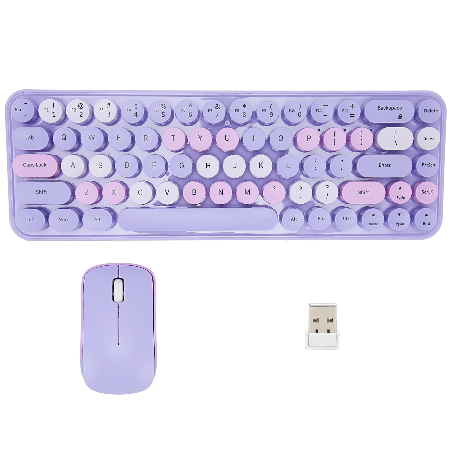 Click here for Dewin Keyboard Mouse Combo 2.4ghz Wireless Cute Re... prices
