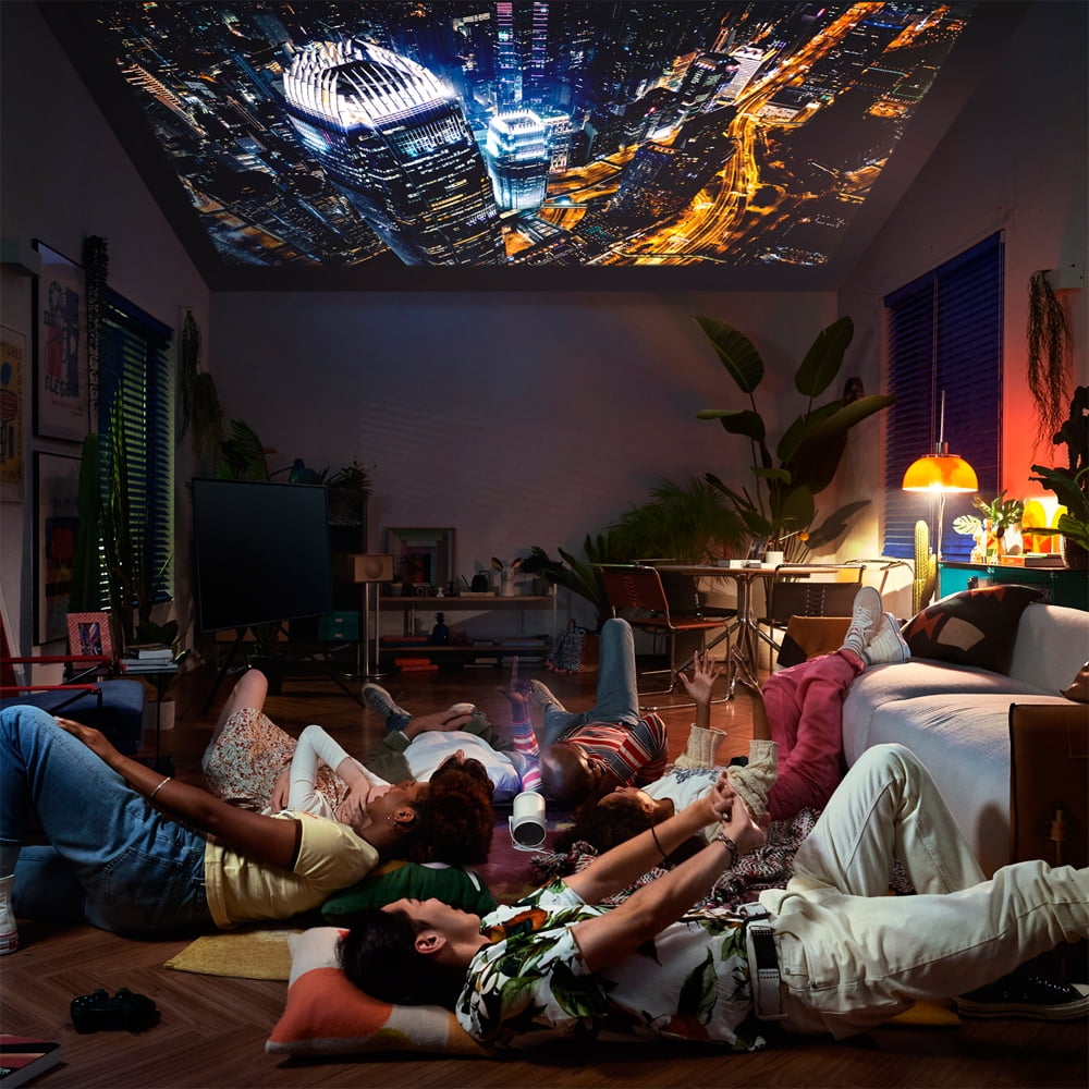 Buy Samsung SP-LSP3BLAXZA The Freestyle Projector Bundle with Samsung ...