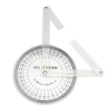 360 degree Protractor Ruler Angle Swing Arm School Office Measuring ...
