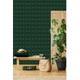 uniQstiQ Dark Green Wallpaper Peel and Stick and Prepasted 25"W x 125"H ...