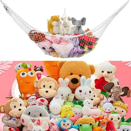Hammock Net Toy Storage Plush Animal Corner Large Storage Bag Animal ...
