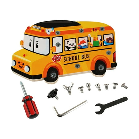 Busy Bus Toy Screw Set Fine Motor Skills Activity Busy Board for Best ...
