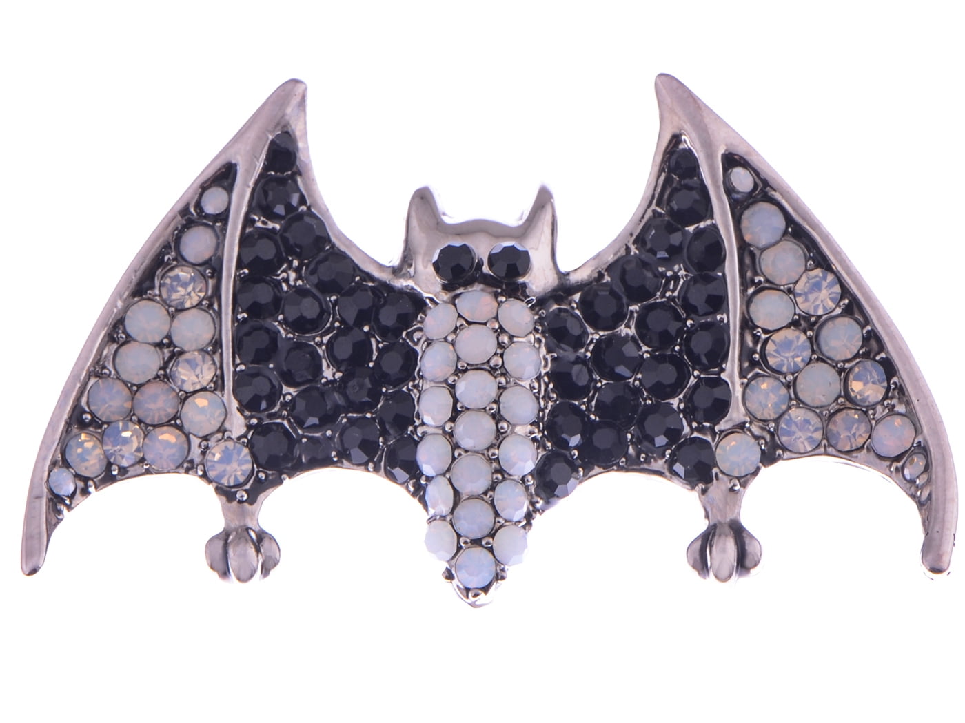 Tone Halloween Ombre Black Vampire Bat Wing Crystal Rhinestone Animal ...