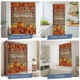 Bathroom Shower Curtain Thanksgiving Maple Leaf Pumpkin Waterproof ...