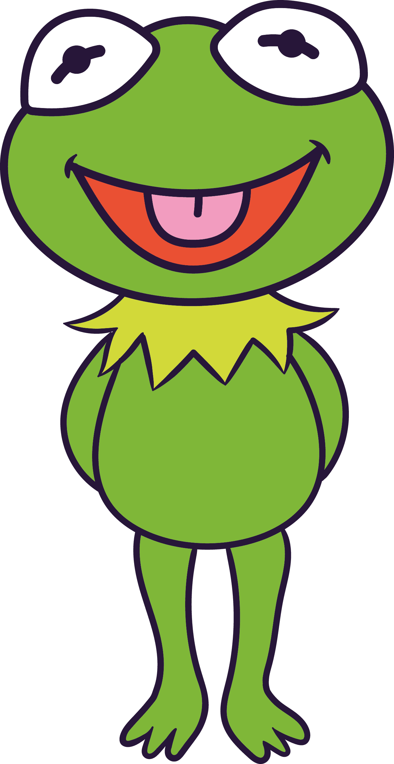 Green Frog Amphibian Animal Design Kermit The Frog Vinyl Adhesive Kids ...