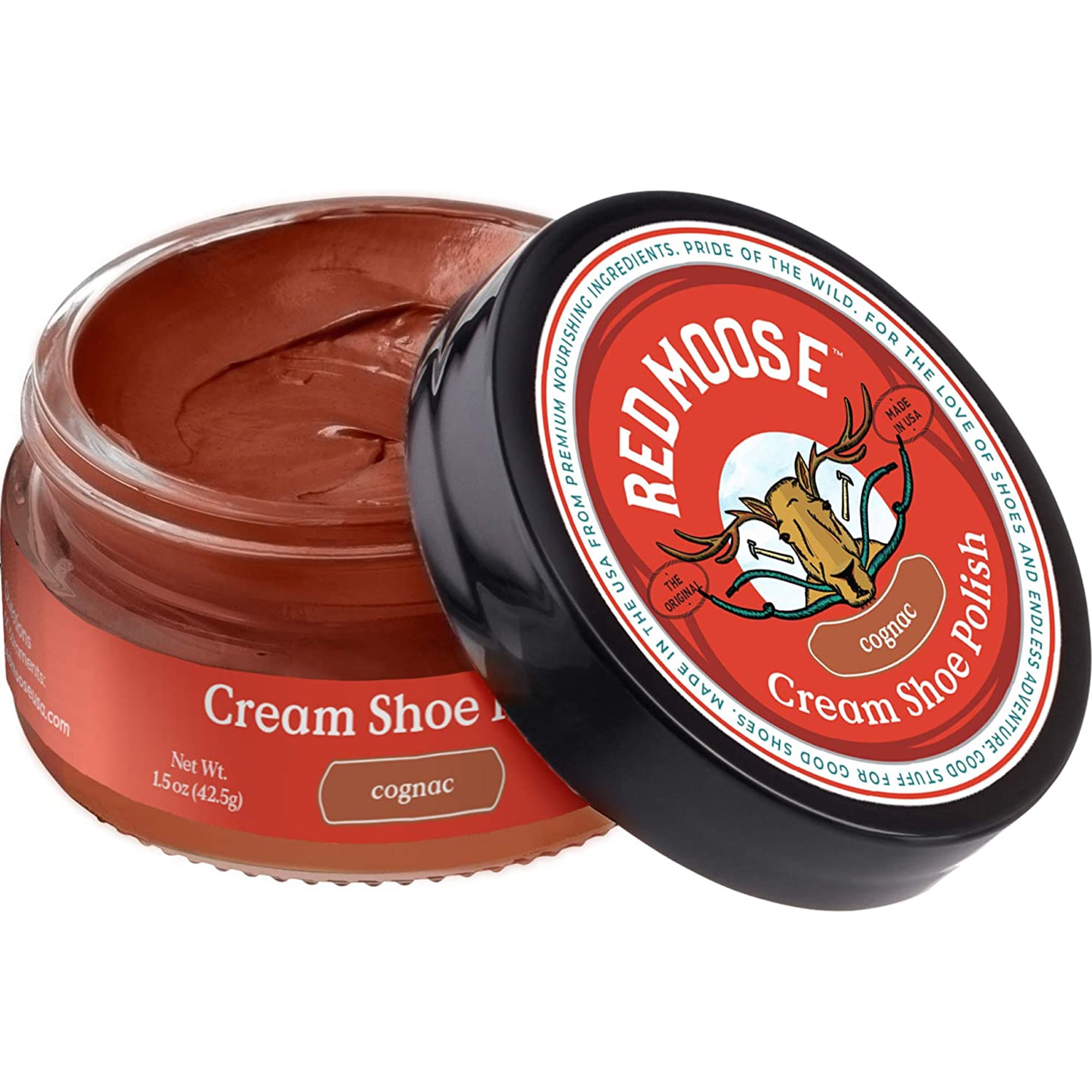 Red Moose Boots and Shoe Cream - Shoes Handbag Wallet Leather Polish, Cognac - Walmart.com